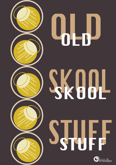 Old Skool Retro Art Print | ATADesigns